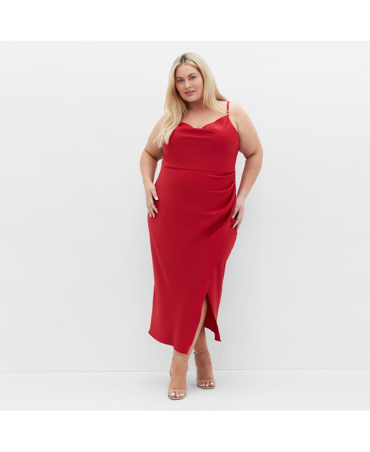 Click here for City Chic Plus Size Mali Dress - Red prices