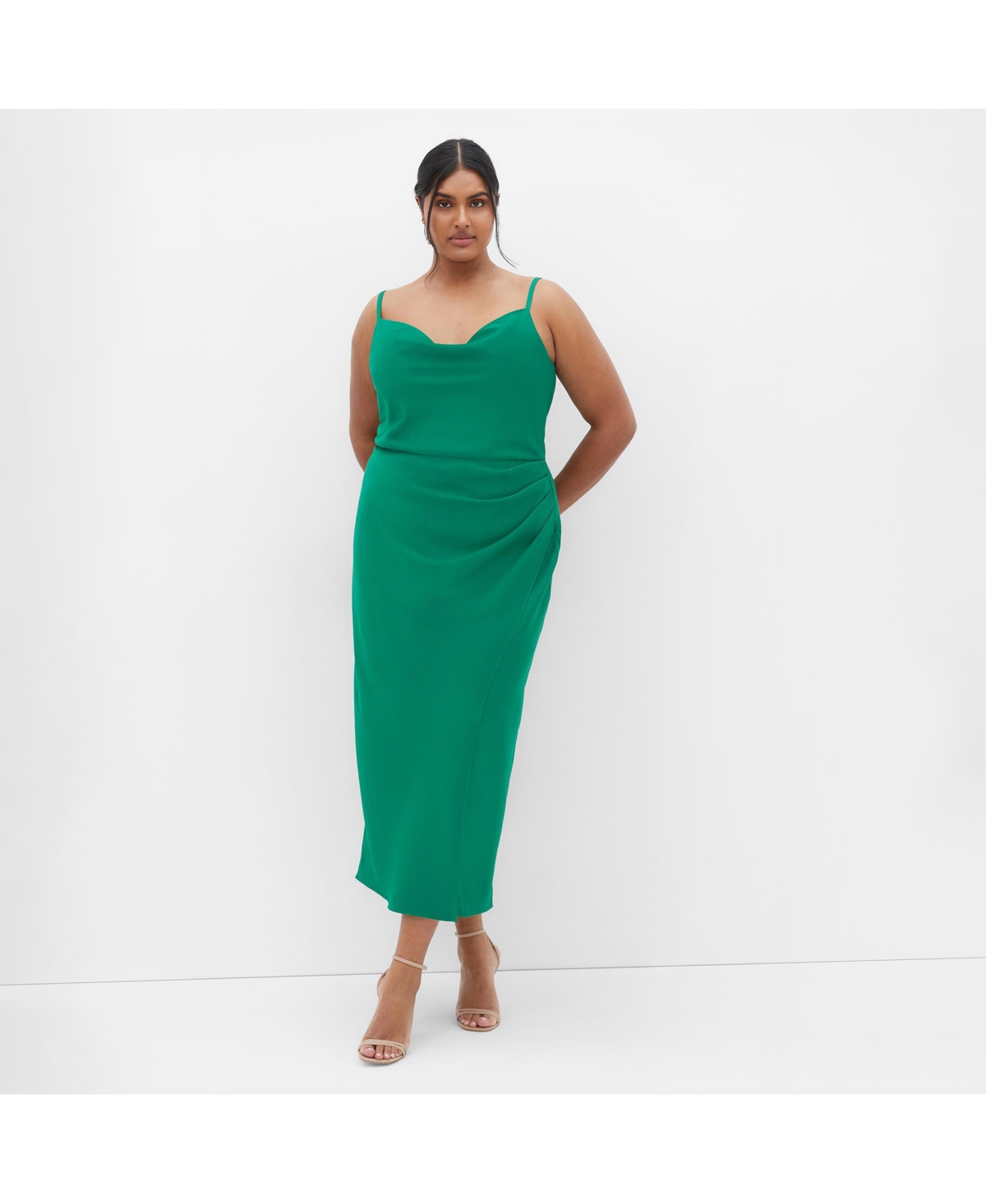 Click here for City Chic Plus Size Mali Dress - Green prices
