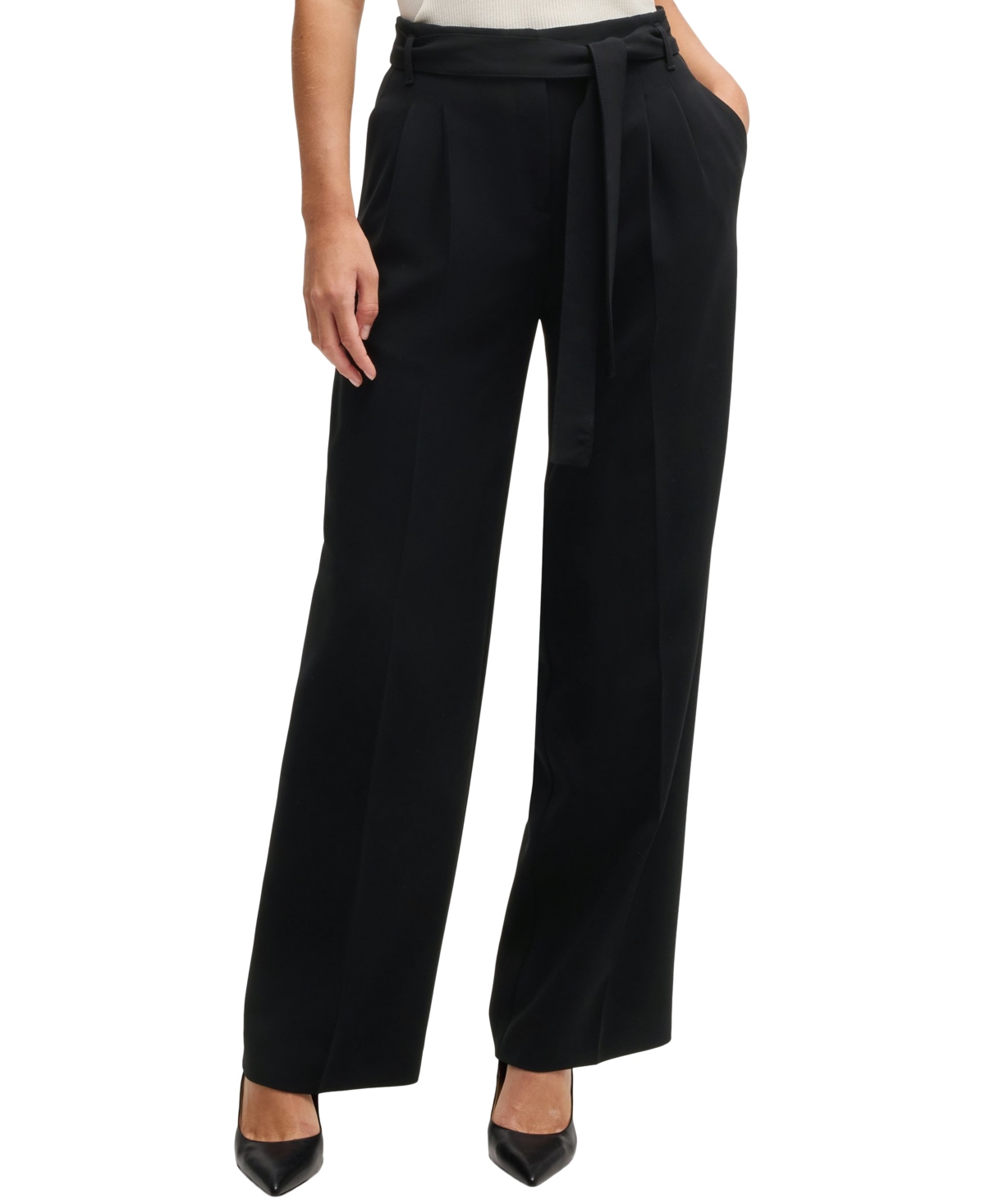 Click here for Boss by Hugo Boss Womens Japanese Crepe Relaxed-Fi... prices