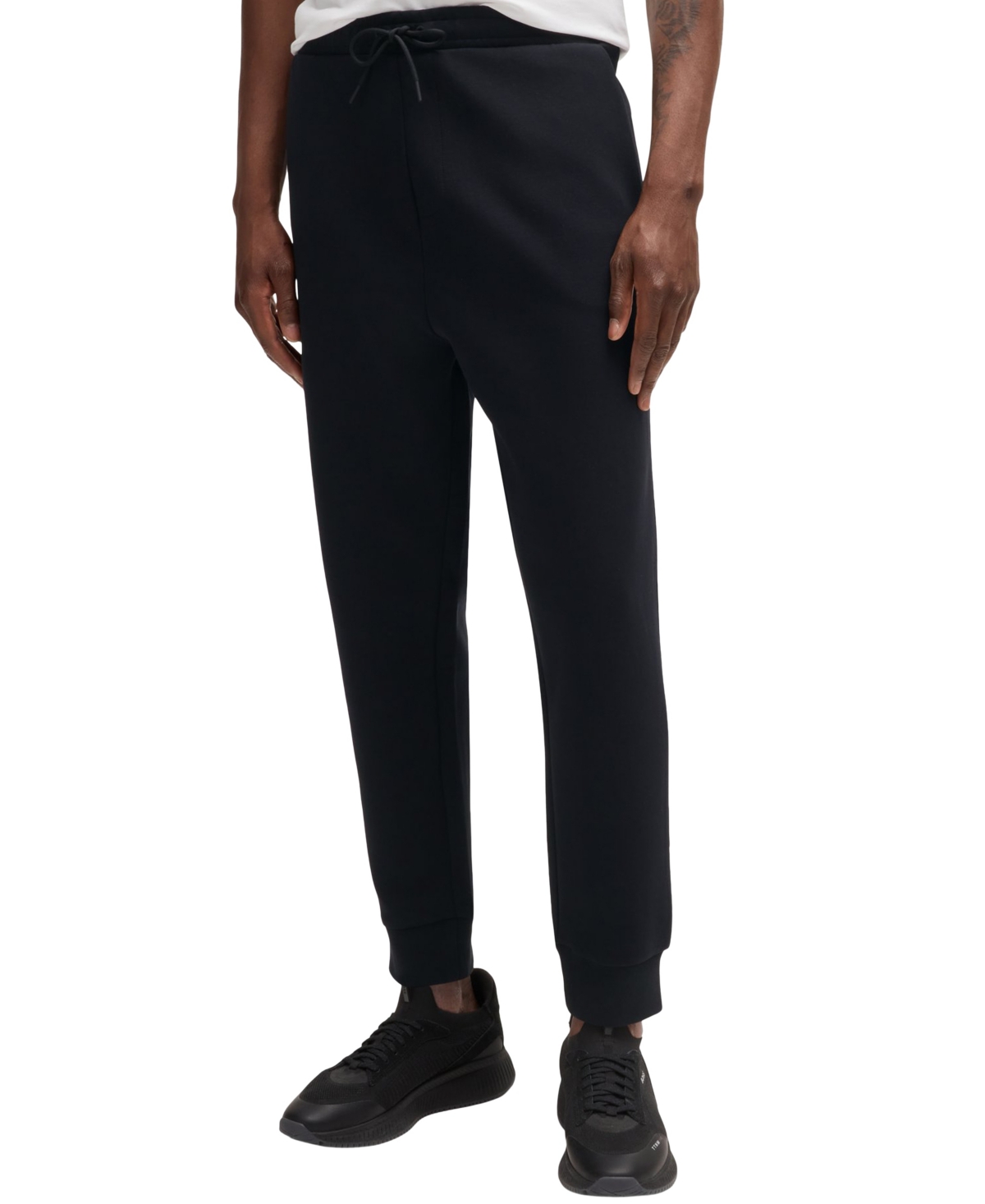 Boss by Hugo Boss Mens Logo Print Tracksuit Bottoms - Black