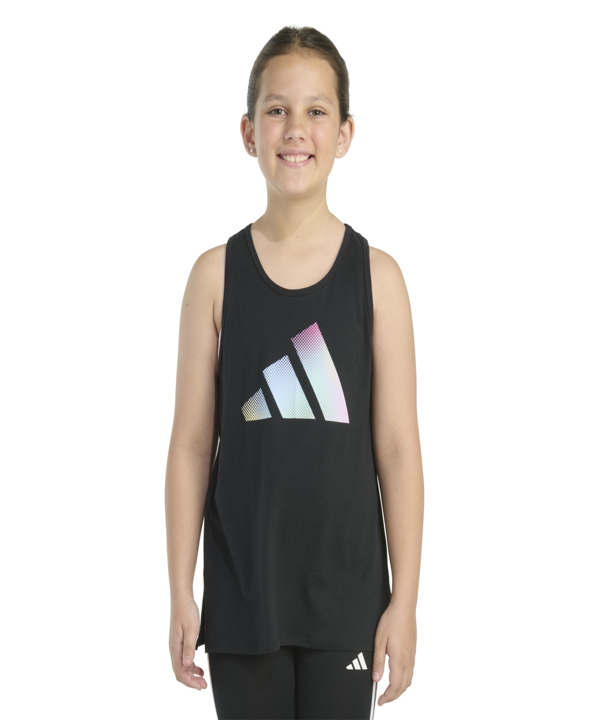 Click here for adidas Big Girls Sleeveless Racerback Tank Top - B... prices