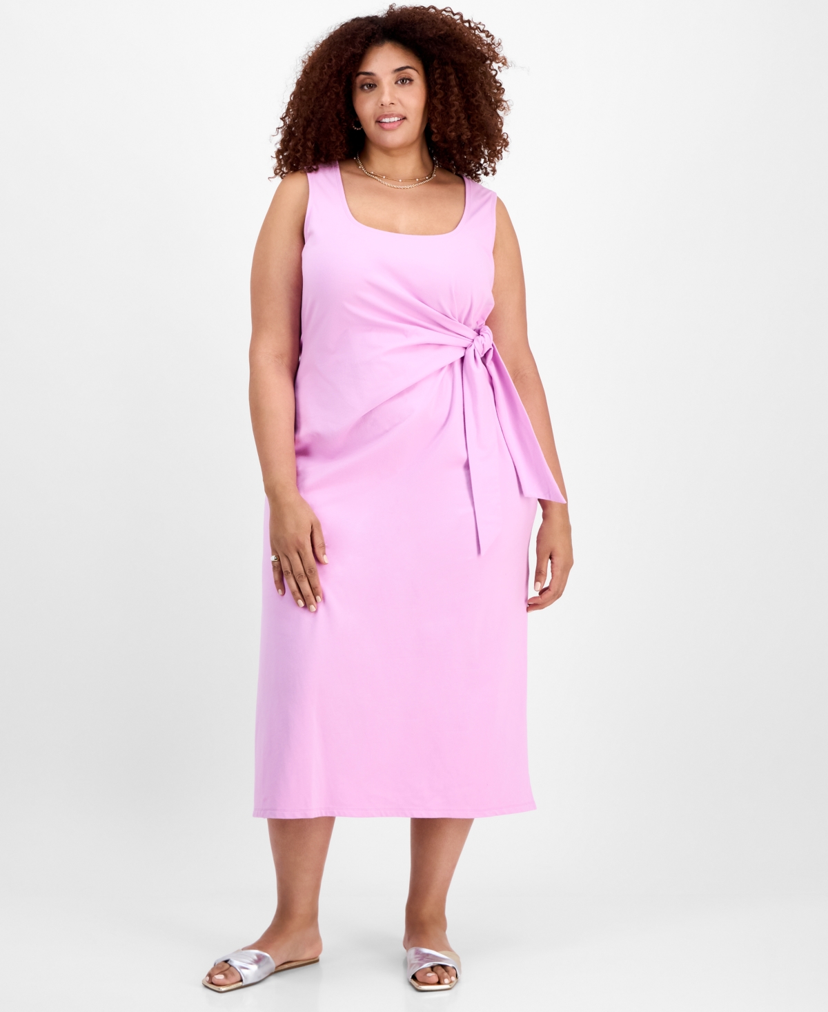 Click here for On 34th Trendy Plus Size Side-Tie Midi Dress  Excl... prices