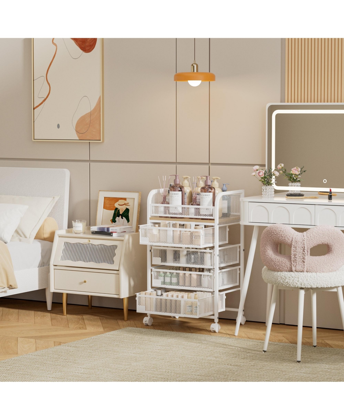 Click here for Makeup Organizer with 4 Drawers  Skincare Storage... prices
