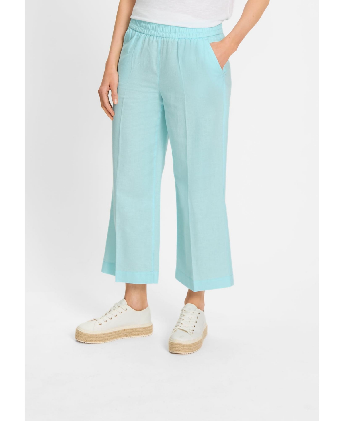 Click here for Olsen Womens Anna Fit Wide Leg Pull-On Culottes -... prices