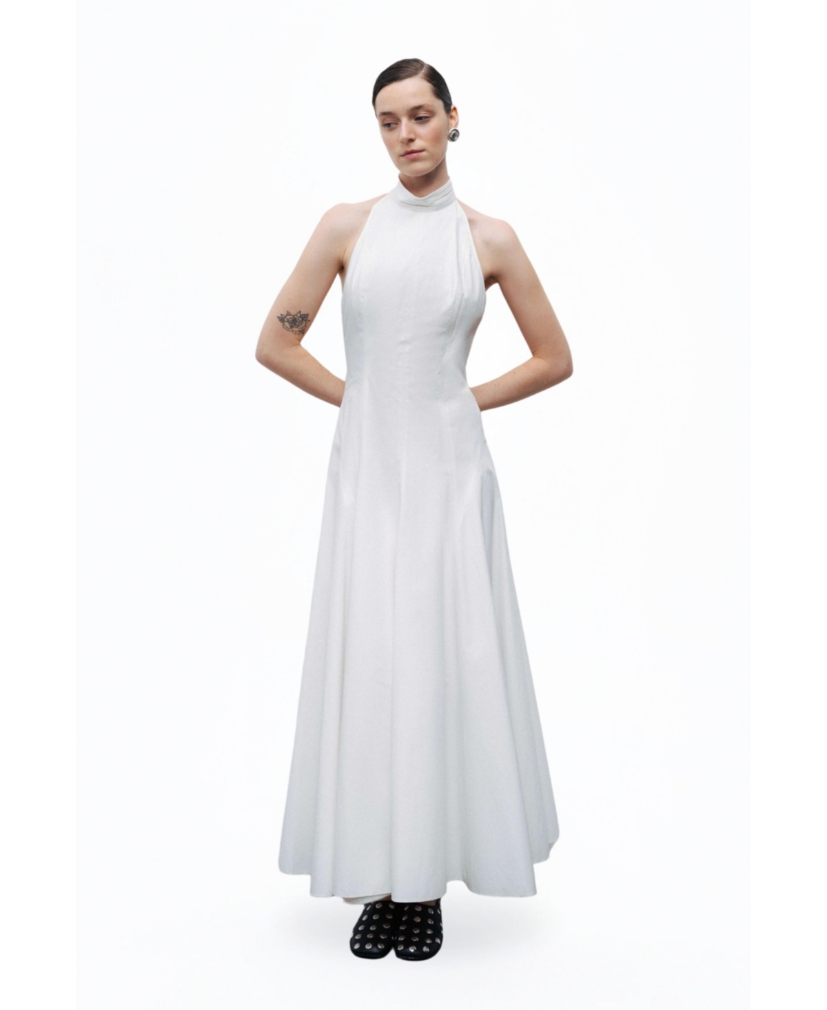 Click here for Nocturne Womens Turtleneck Maxi Dress - Open white prices