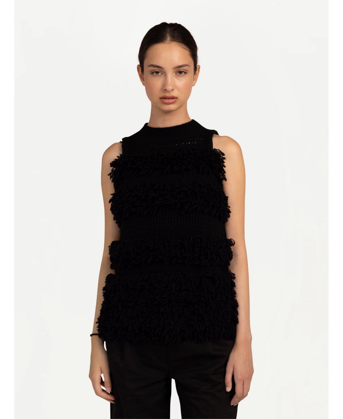 Click here for Gobi Cashmere Womens Loop-Stitch Cashmere Vest prices