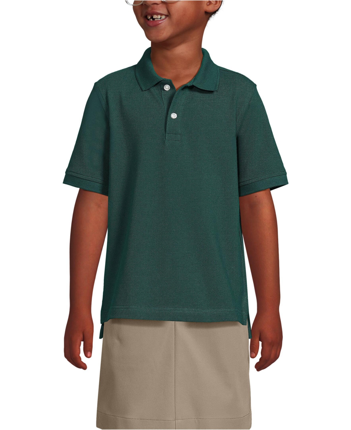 Click here for Lands End Girls Short Sleeve Mesh Polo Shirt - Eve... prices
