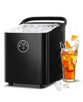 Zafro Compact Countertop Ice Maker, Produces 8 Bullet Ices in 6 Minutes ...