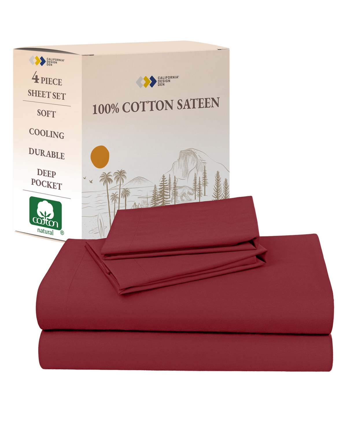 Click here for Soft 100 Cotton Sheets Set - Cooling Durable Satee... prices