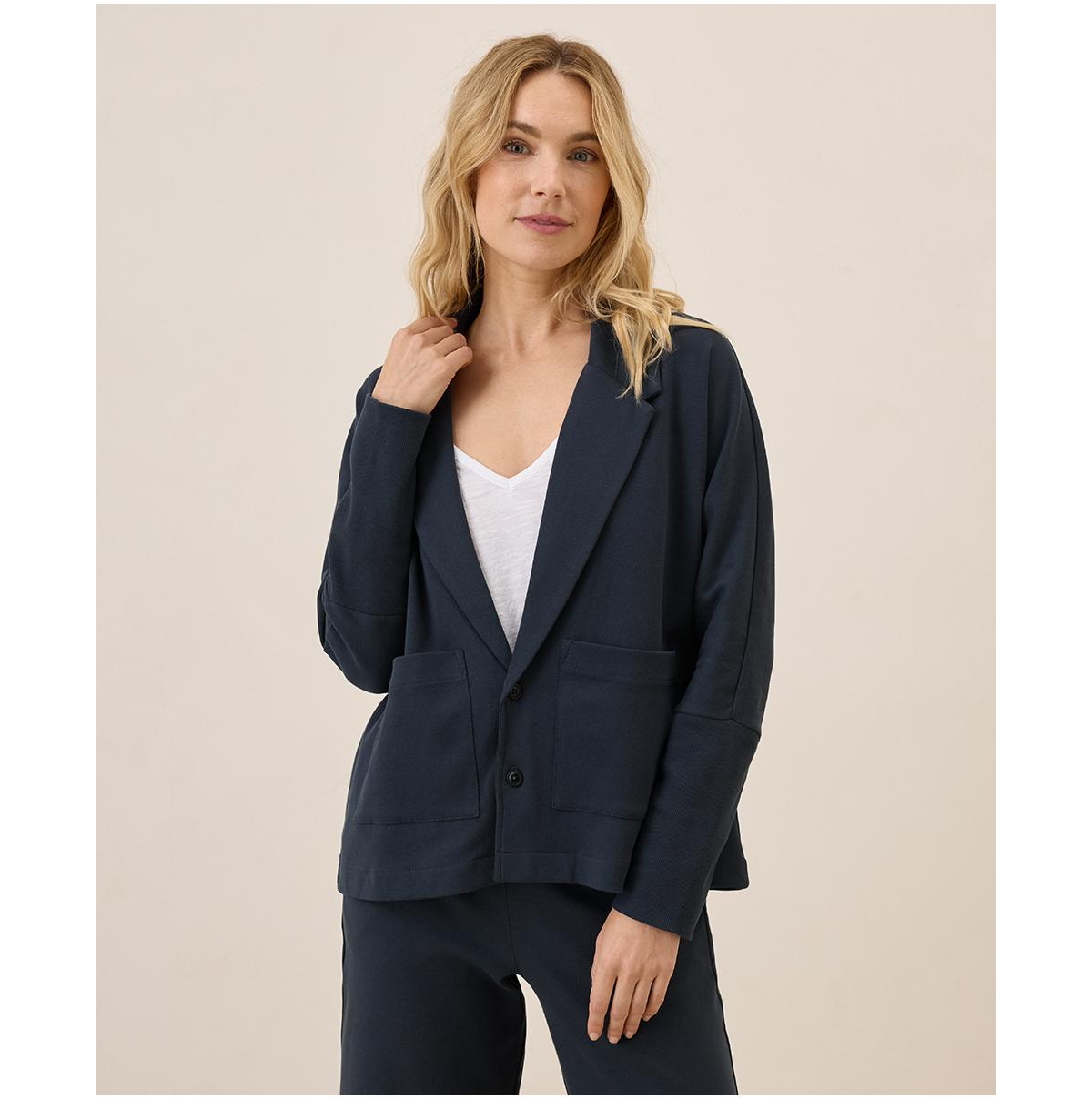 Click here for Pact Womens Organic Cotton Airplane Relaxed Blazer... prices