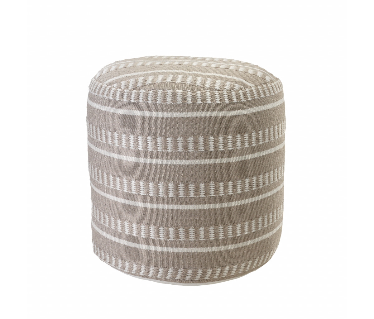 Click here for Striped Round Polyester Pouf Ottoman for Patio and... prices