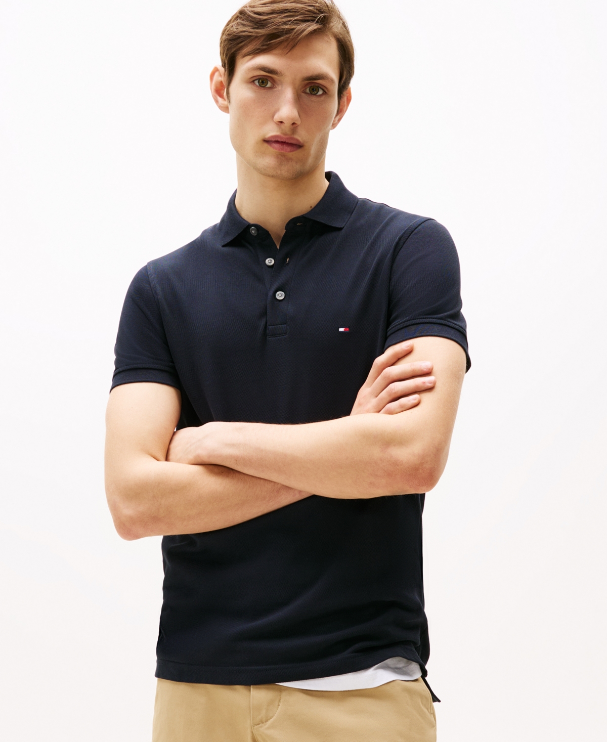 Click here for Tommy Hilfiger Mens 1985 Slim Fit Polo Shirt - Des... prices