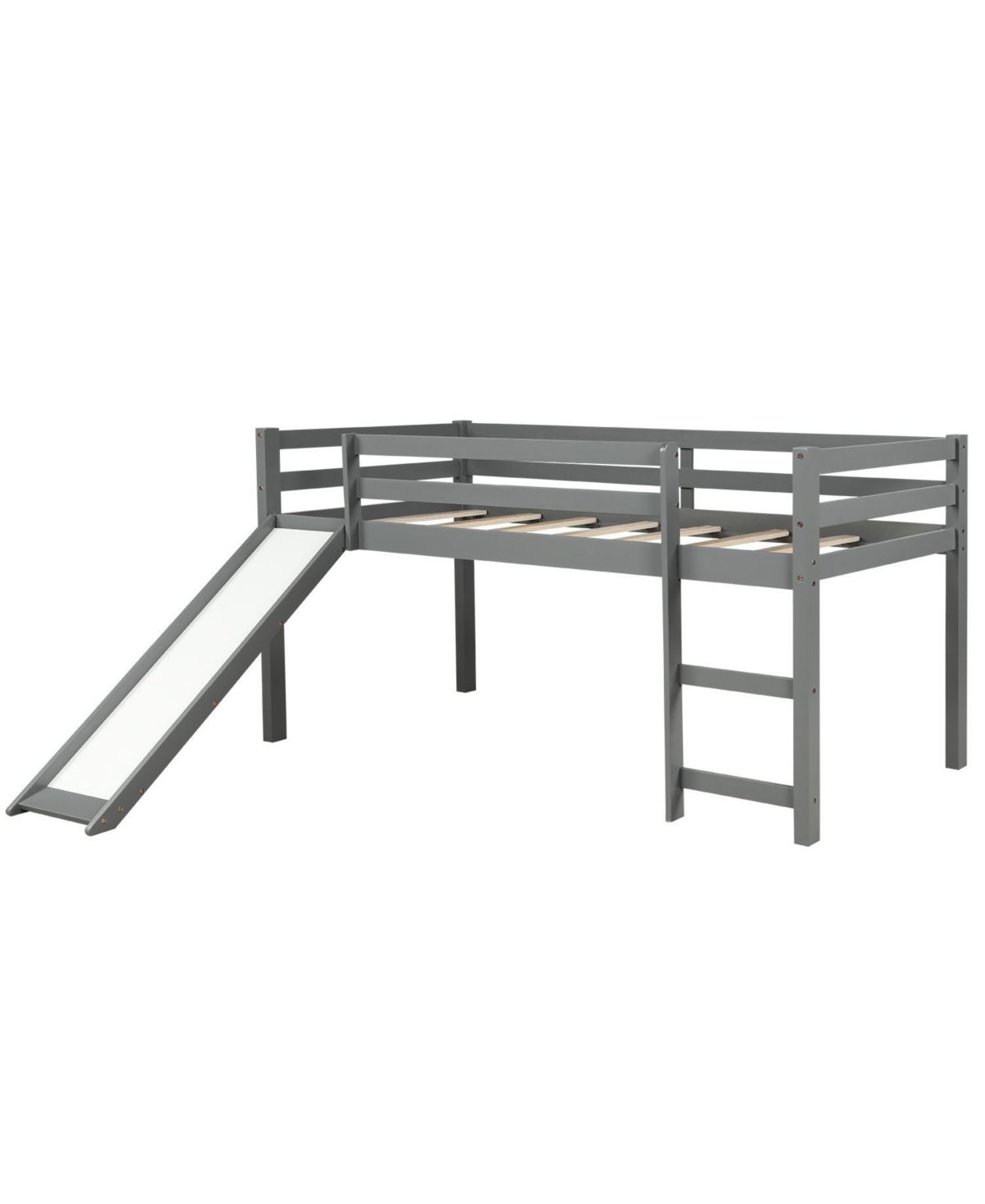 Click here for Space-Saving Low Loft Bed with Slide – Play... prices