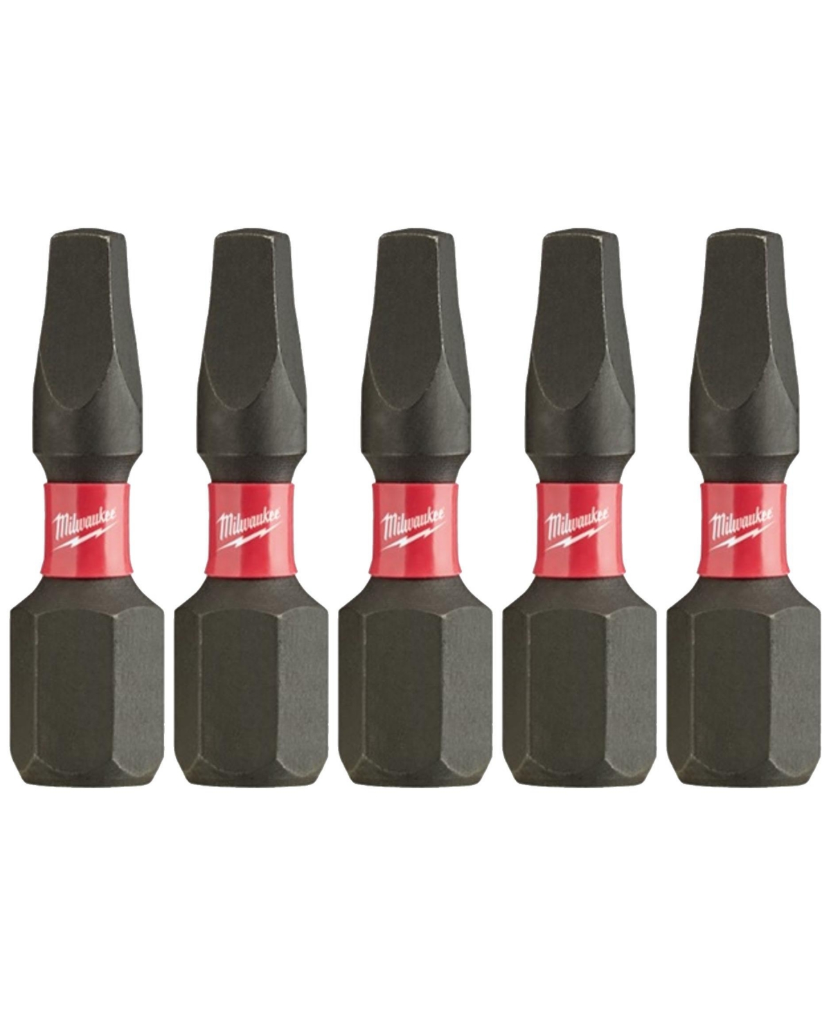 Milwaukee 48-32-4605 Shockwave Impact Square Recess #2 Insert Bits - 5 Pack