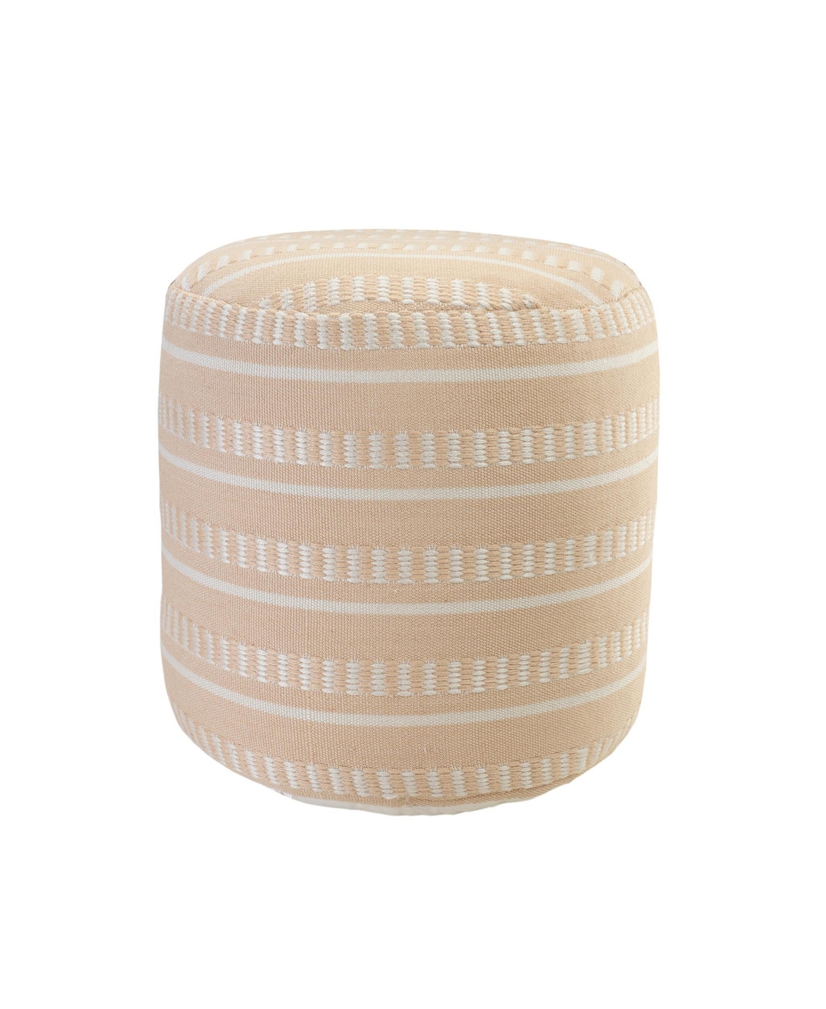 Click here for Striped Round Polyester Pouf Ottoman for Patio and... prices