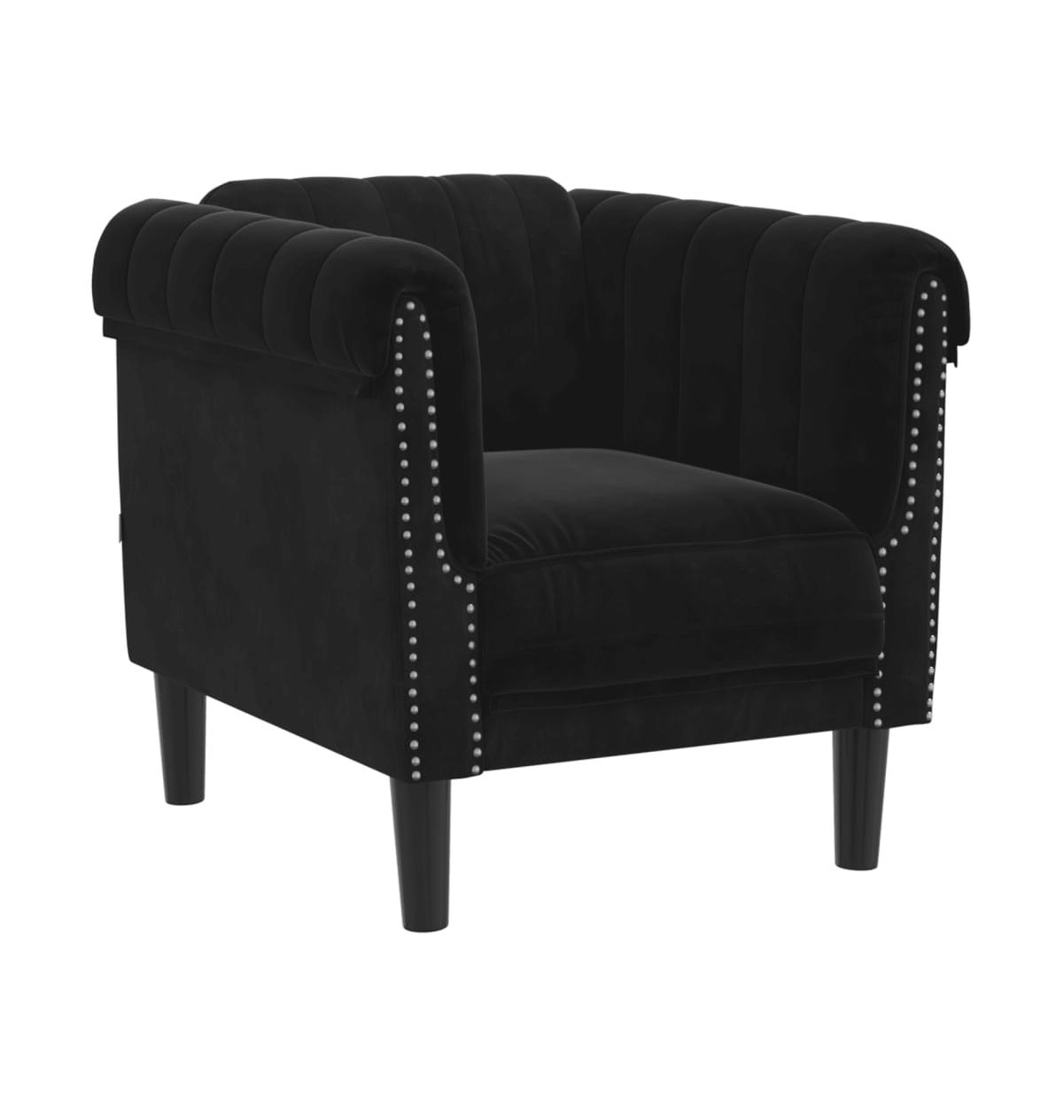 Click here for Sofa Chair Black Velvet - Black prices