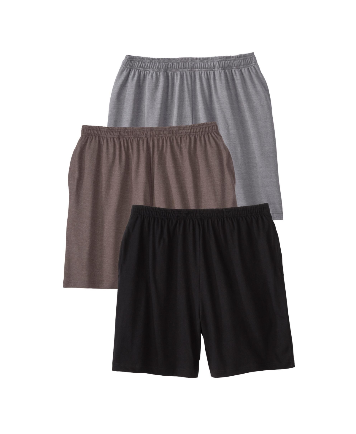 Click here for KingSize Big & Tall Lightweight Jersey Shorts 3-Pa... prices