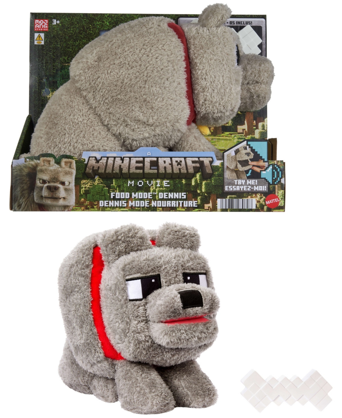 Click here for Minecraft Movie Food Mode Dennis Wolf Plush - Mult... prices