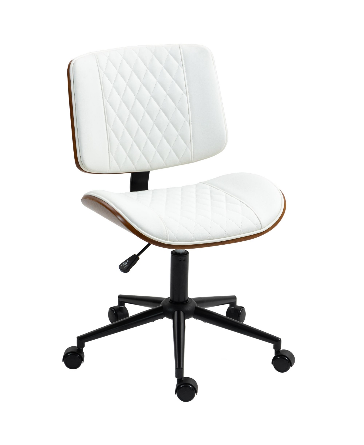 Click here for Homcom Home Office Chair No Arms with Wheels  360... prices