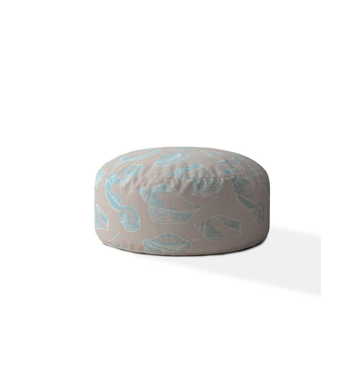Click here for Canvas Round Animal Print Pouf Ottoman – St... prices