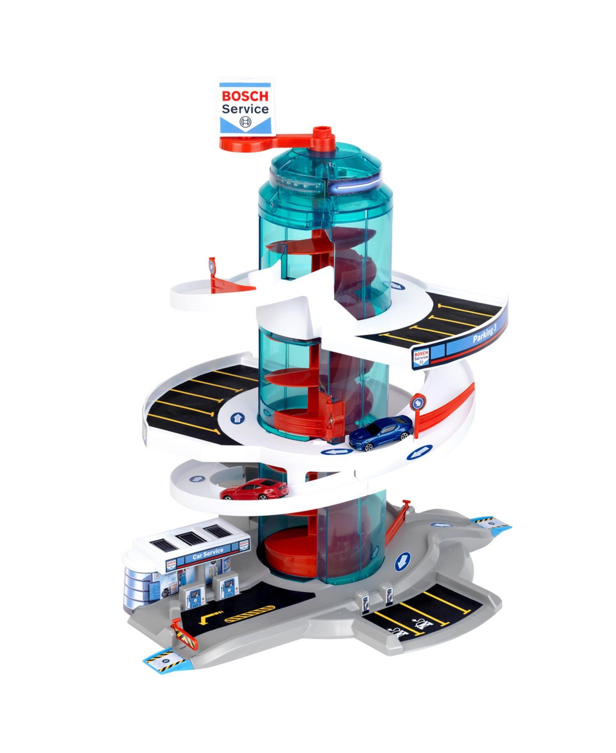 Click here for Theo Klein Bosch Car Service Helix Shaped Multi St... prices
