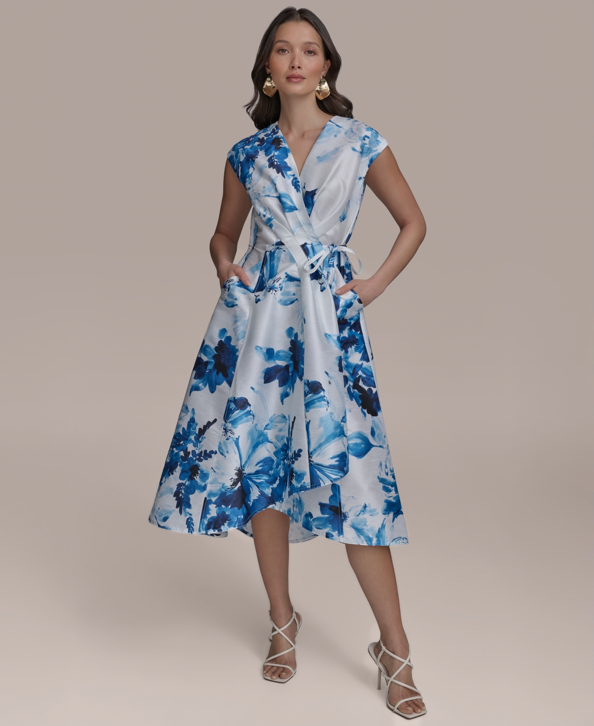 Click here for Donna Karan New York Petite Printed Fit & Flare Dr... prices