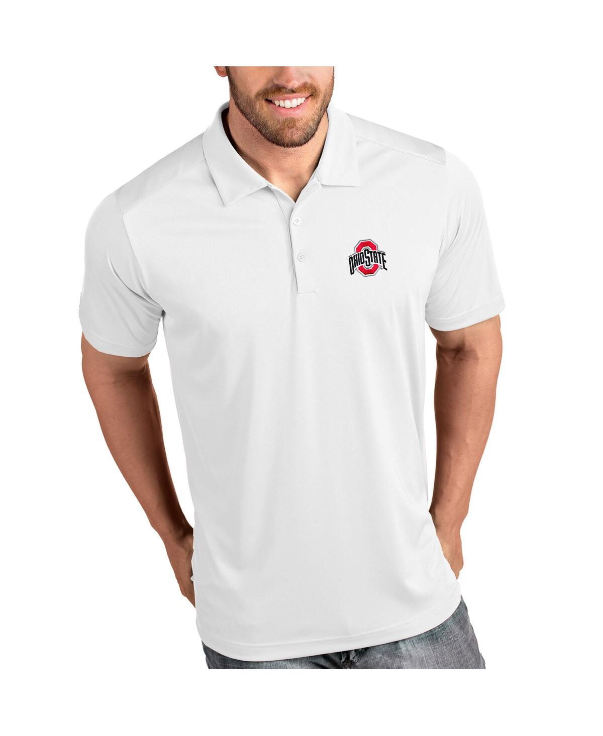 Click here for Antigua Mens White Ohio State Buckeyes Tribute Pol... prices