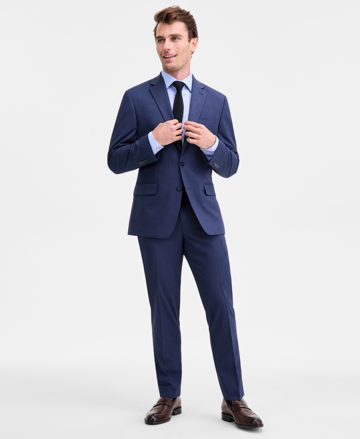 Click here for Izod Mens Classic Fit Suit - Blue prices