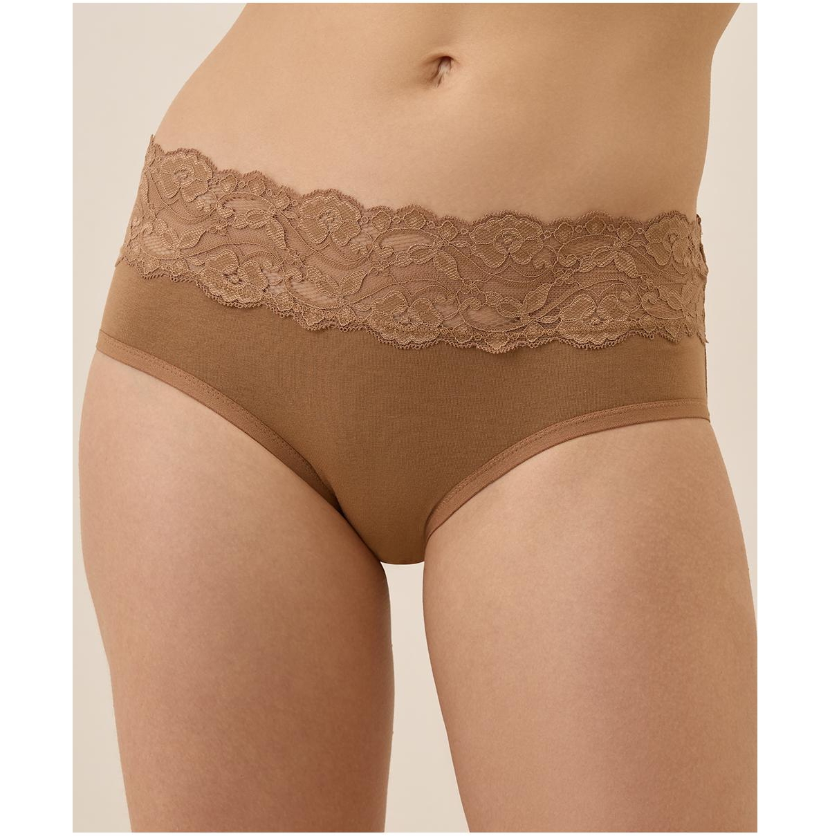 Click here for Pact Womens Organic Cotton Lace Waist Brief 3-Pack... prices