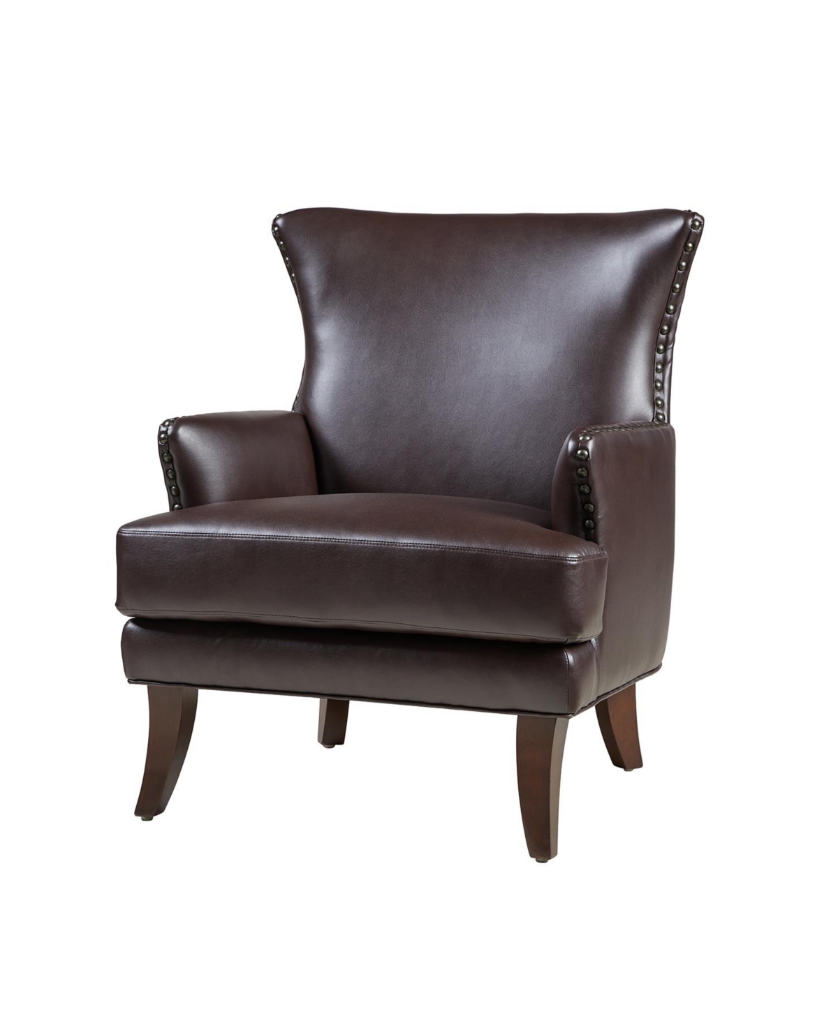 Click here for Hardamon Contemporary Leather Arm Chair with Nailh... prices