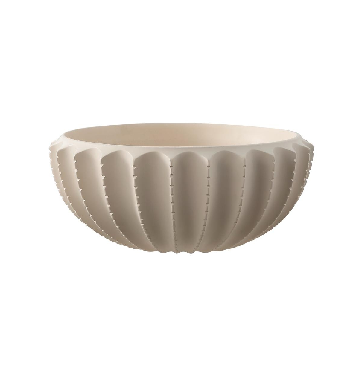 Click here for Atzaro 5 Scalloped Resin Bowl - Creme prices