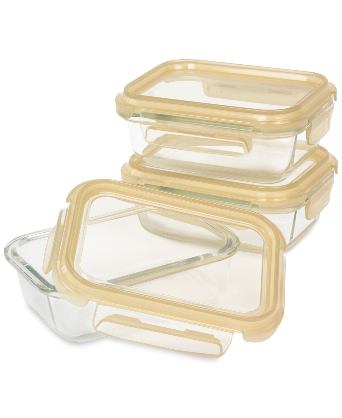 Click here for Sedona Kitchen 3-Pack Rectangular Glass Food Stora... prices