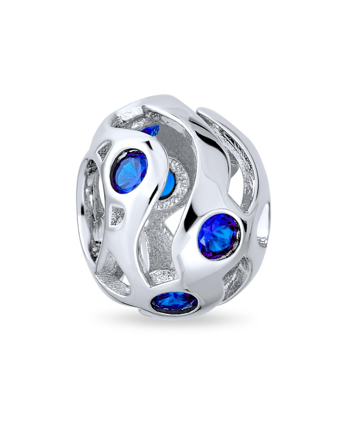 Click here for Bling Jewelry Wave Cubic Zirconia Bead Blue Purple... prices