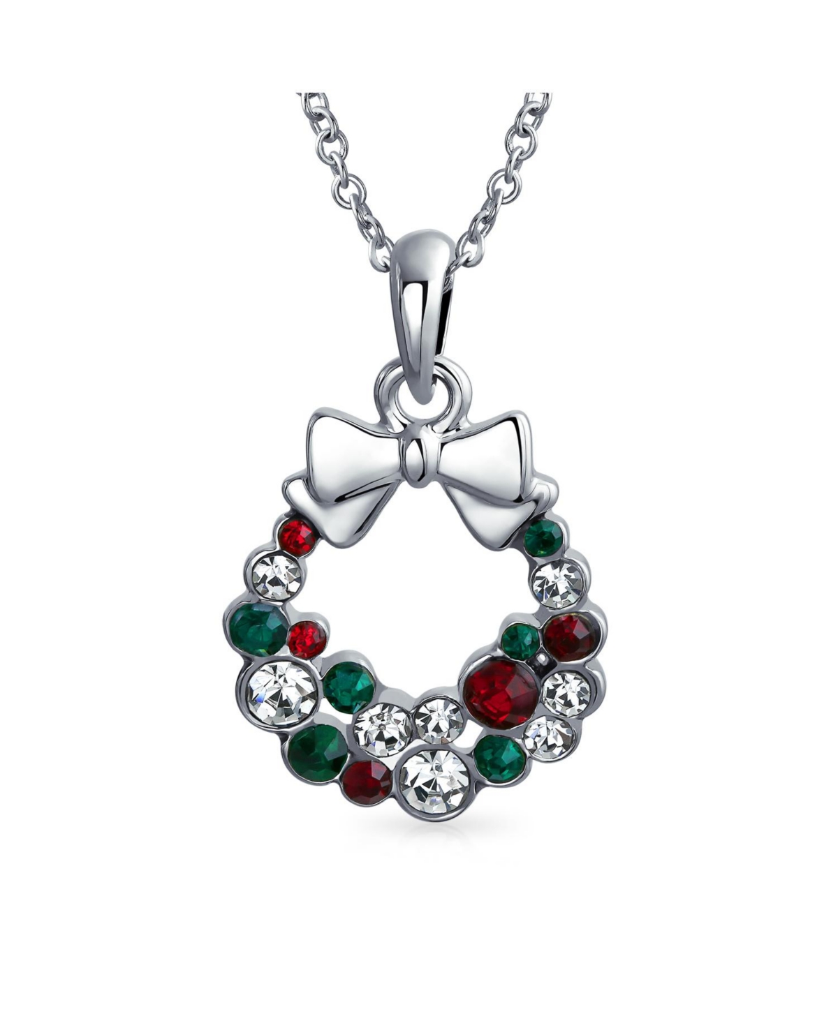 Click here for Bling Jewelry Fashion Sparkling Christmas Bow Crys... prices