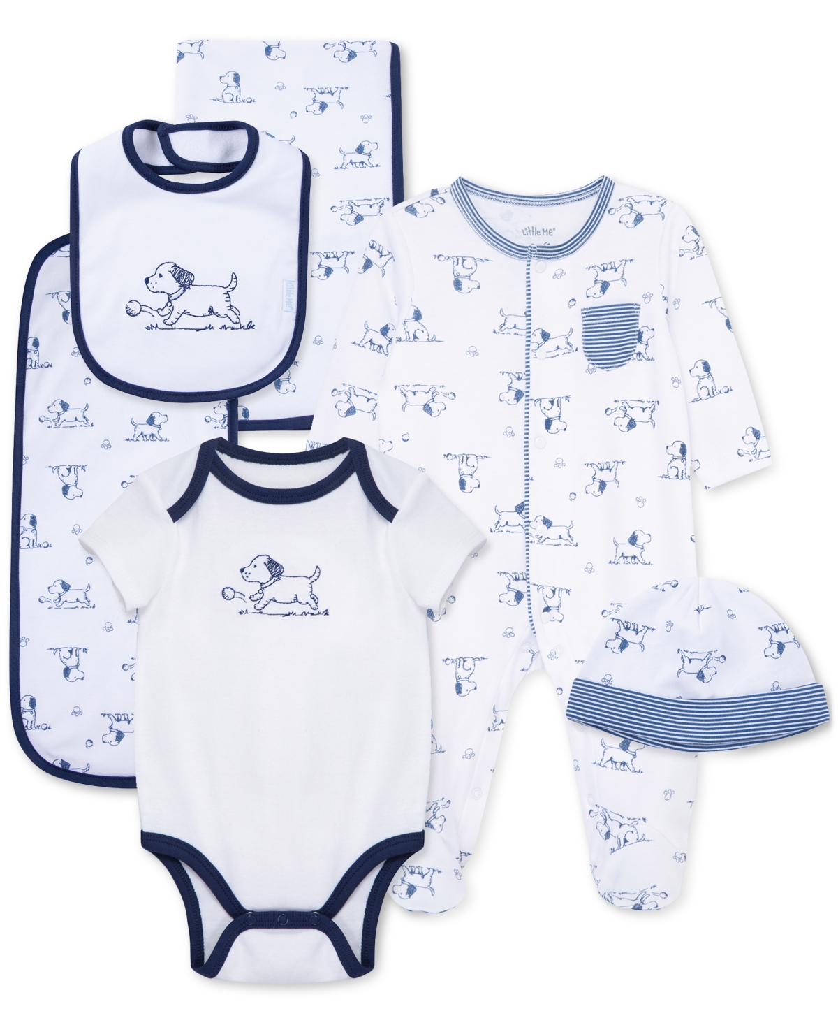Click here for Little Me Baby Boys Cotton Puppy Toile Gift Box  6... prices