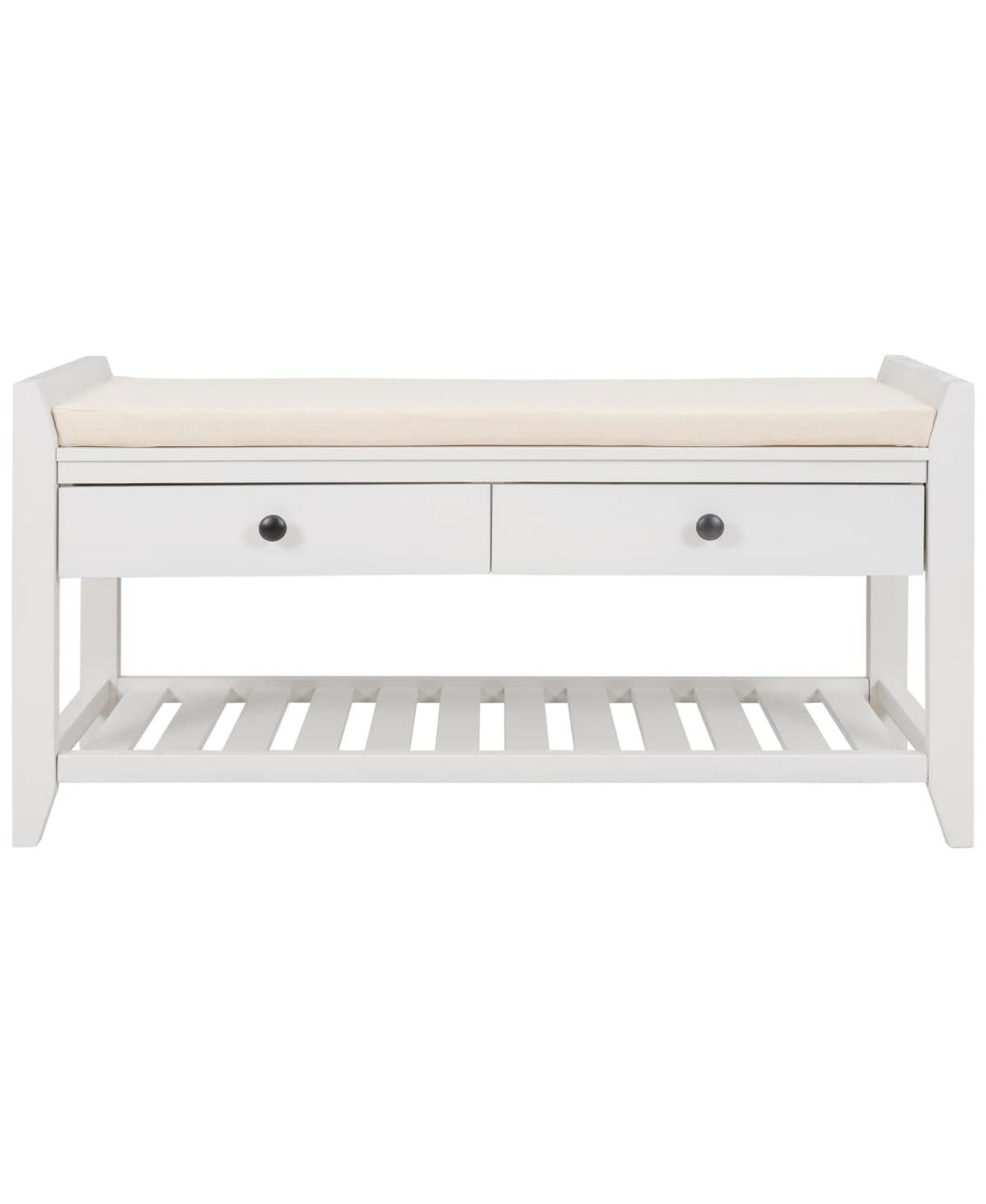 Click here for Entryway Storage Bench with Cushion Drawers and Sh... prices