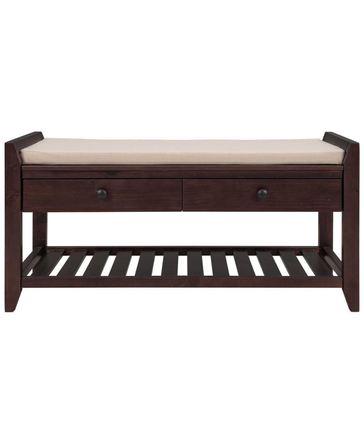 Click here for Entryway Storage Bench with Cushion Drawers and Sh... prices