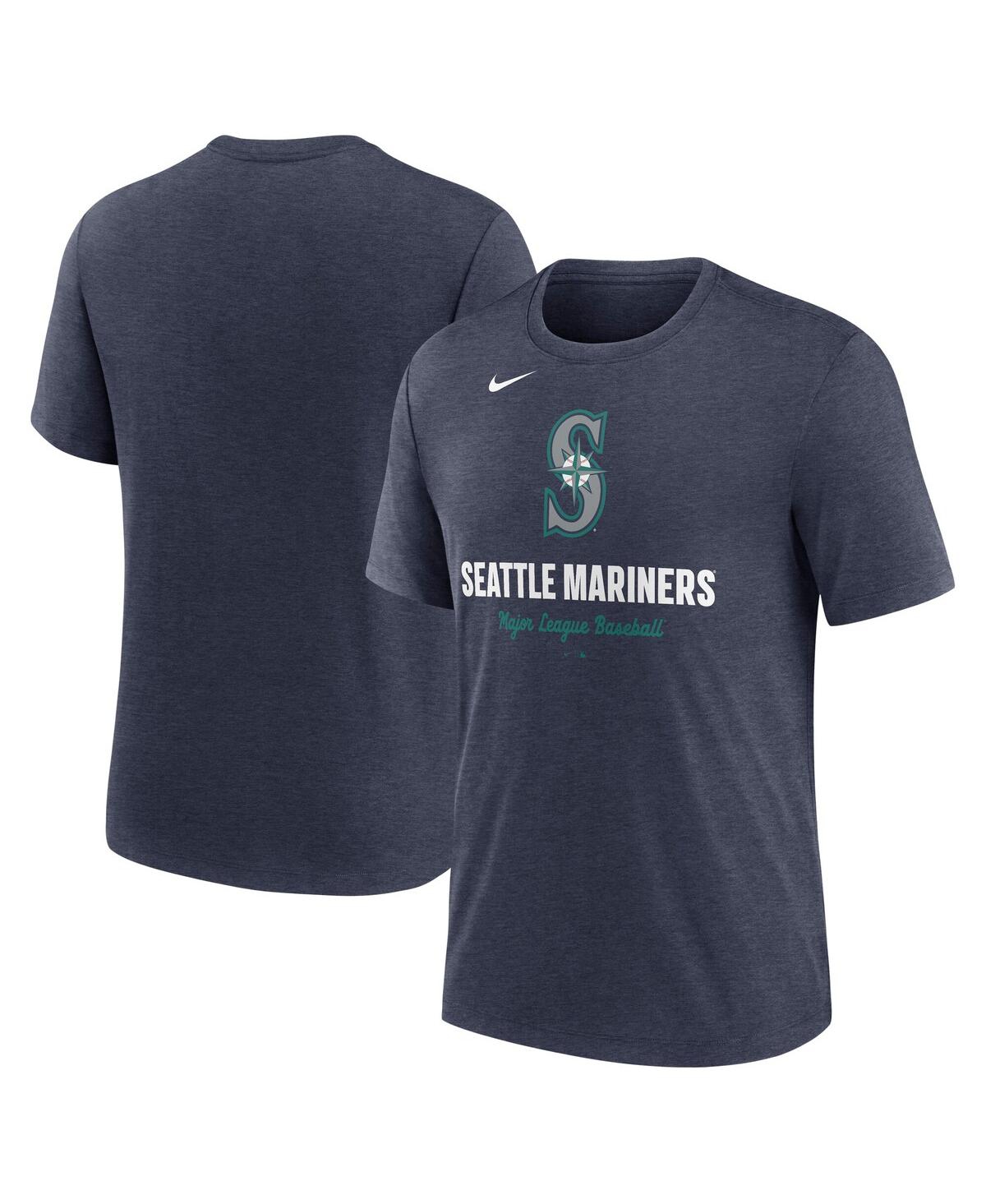 Click here for Nike Mens Heather Navy Seattle Mariners Logo Tri-B... prices