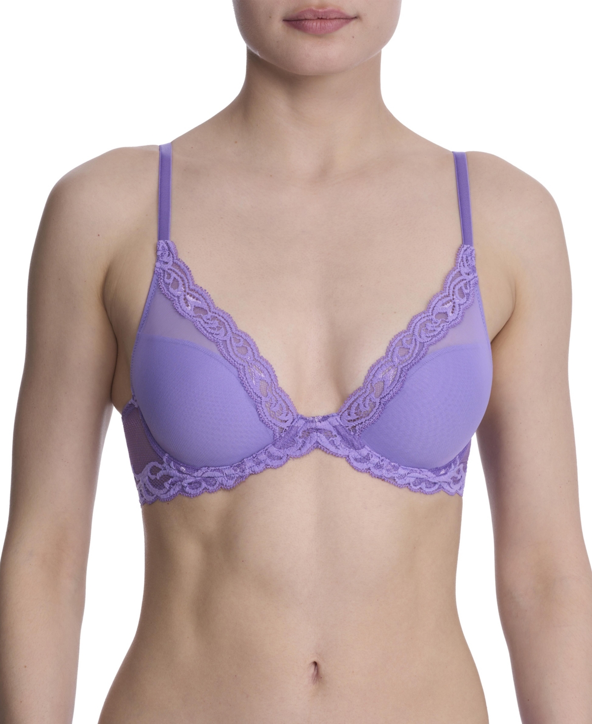 Click here for Natori Womens Feathers Lace Plunge T-Shirt Bra - V... prices