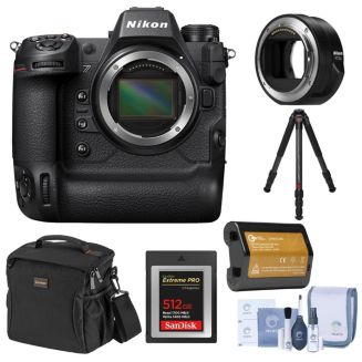 Nikon Z9 Mirrorless Camera with FTZ II Mount Adapter, Bundle with 512GB ...