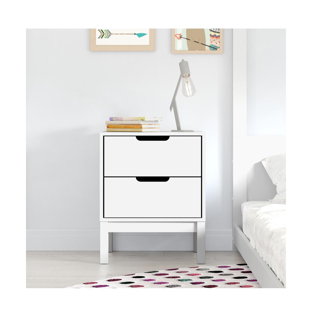 Click here for Samuel Kids Double-Drawer Night Stand With Solid W... prices