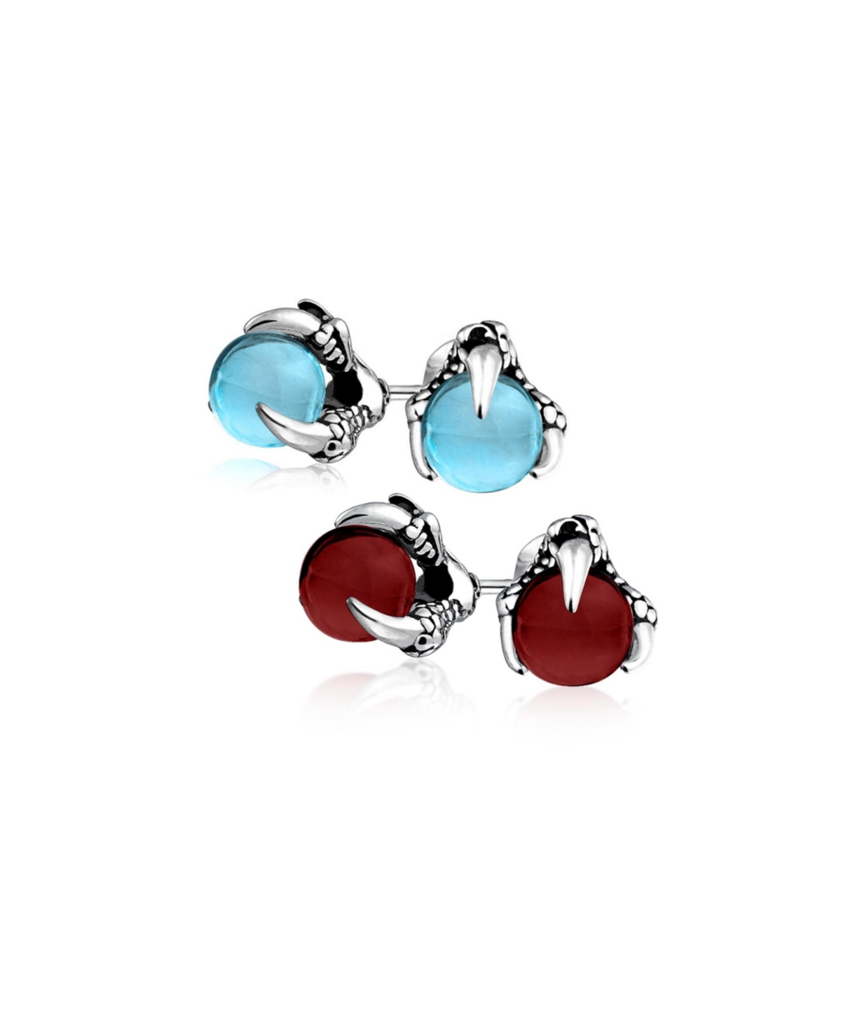 Click here for Bling Jewelry Dragon Claw Multi Color Ball Stud Ea... prices