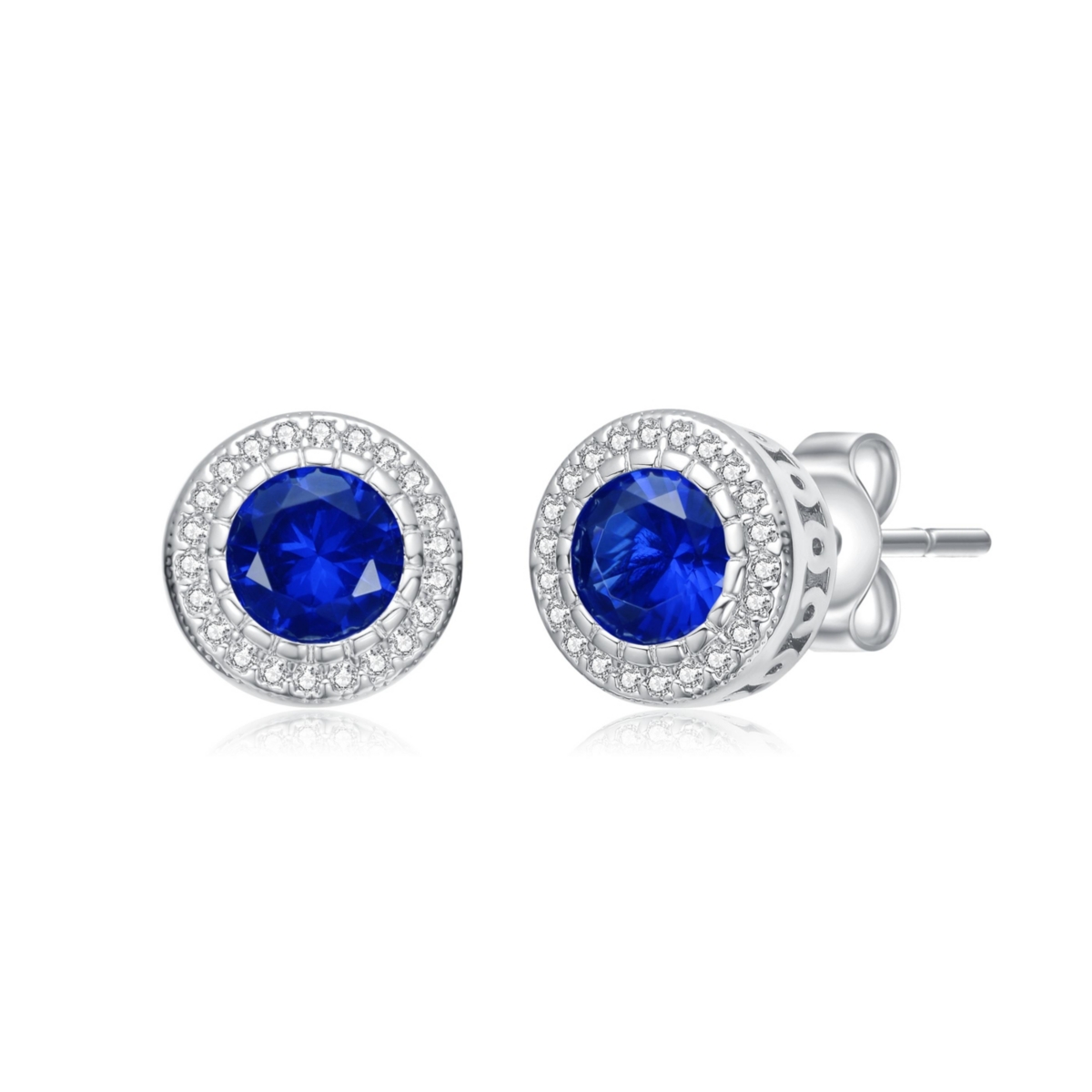 Click here for Classy Cubic Zirconia Round Halo Stud Earrings - B... prices