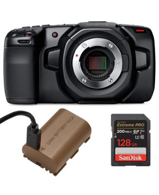 Blackmagic Design Pocket Cinema Camera 4K - Bundled With SanDisk 128GB SDXC Memory Card, And ...