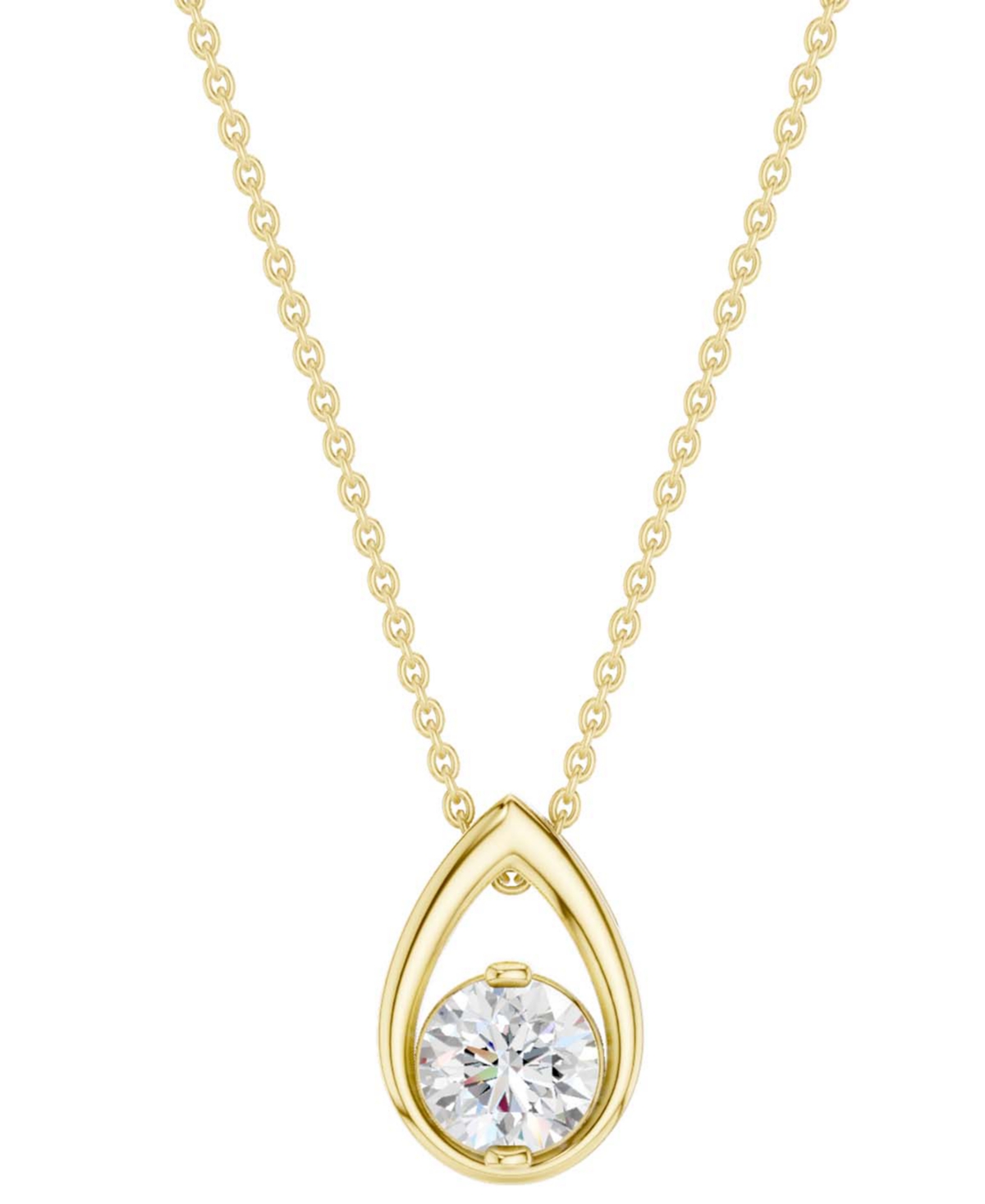 Click here for Diamond Tear-Shape Pendant Necklace (1/6 ct. t.w.)... prices