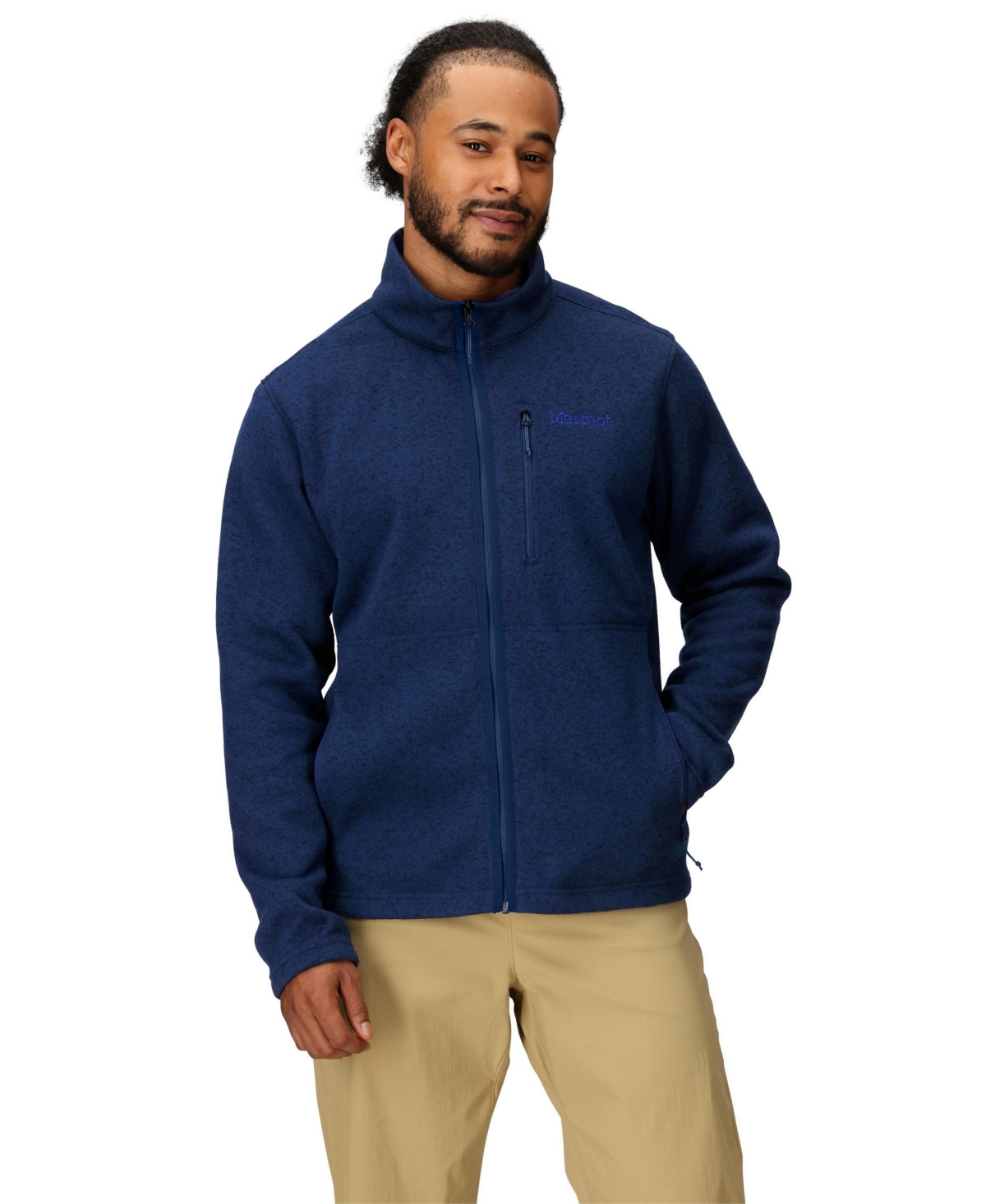 Click here for Marmot Mens Drop Line Jacket - Arctic navy heather prices