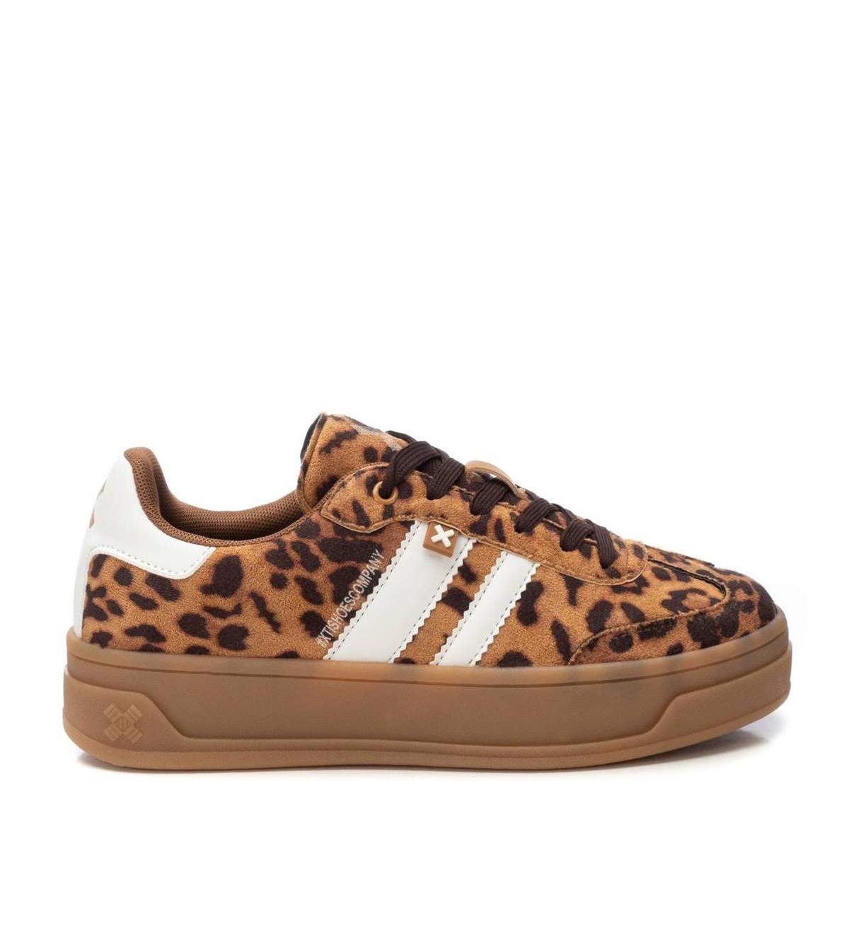 Womens Casual Suede Sneakers By Xti - Leopard