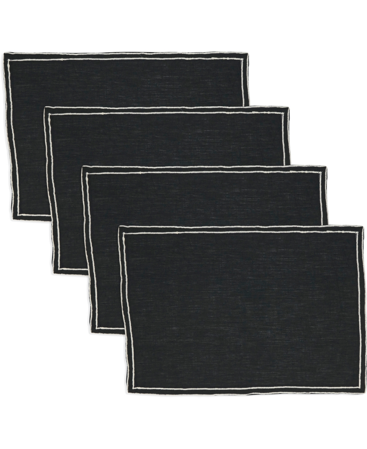 Click here for Saro Lifestyle Double Line Embroidered Placemats... prices