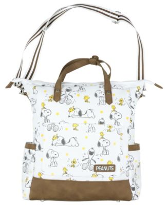 Peanuts Snoopy and Woodstock Convertible Canvas Tote Bag Purse With ...