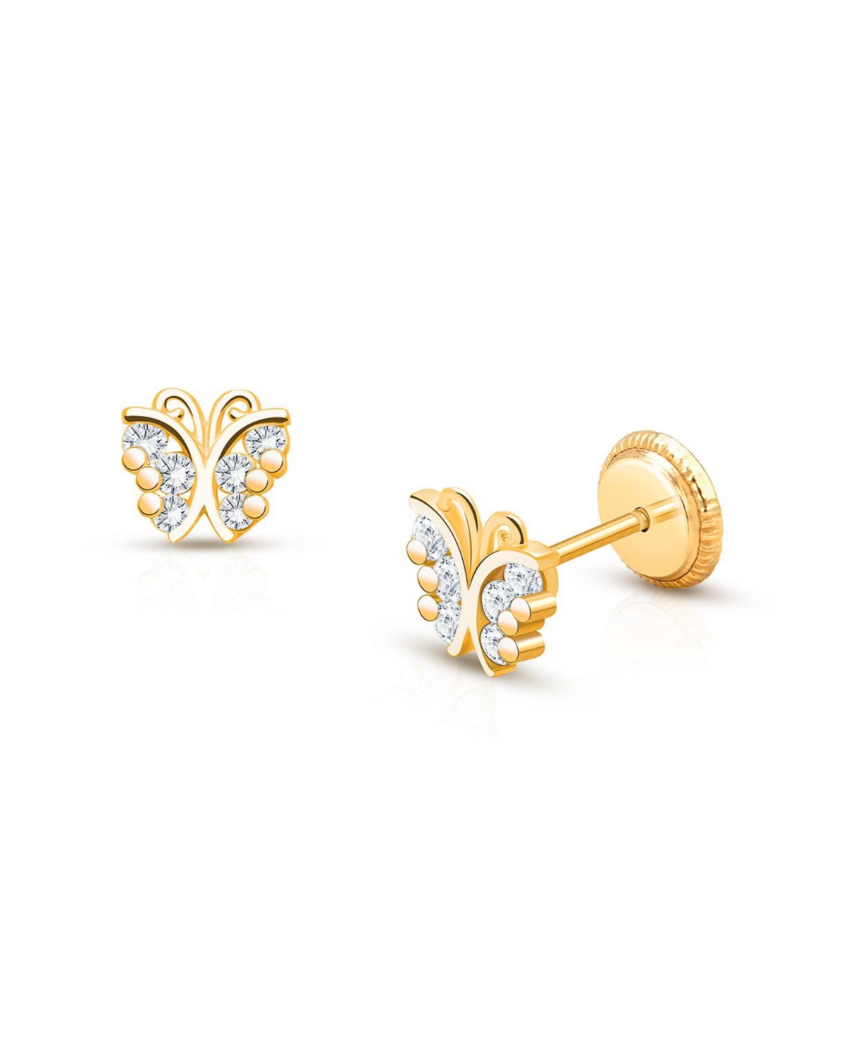 Click here for Tiny Blessings Childrens 14K Gold Curly Butterfly... prices
